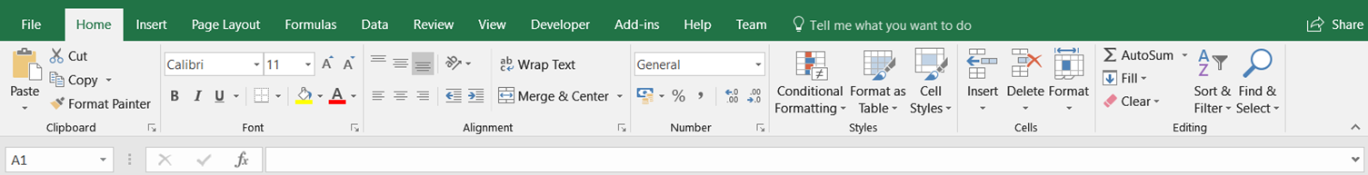 The Excel Ribbon Power BI Training